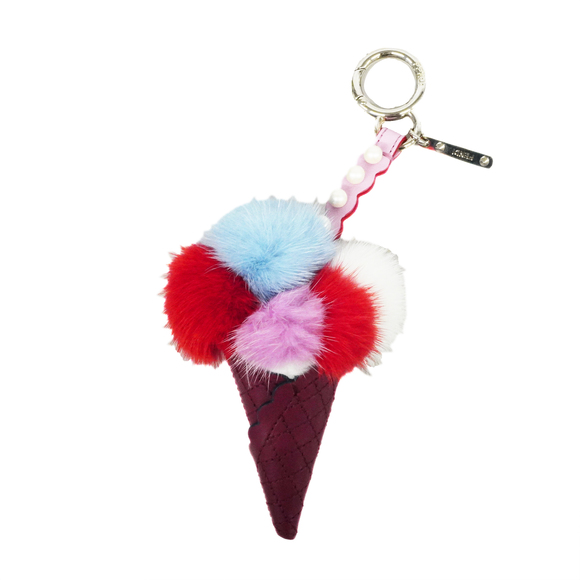Fendi | Accessories | Auth Fendi Key Holder Ice Cream Keyring Light ...